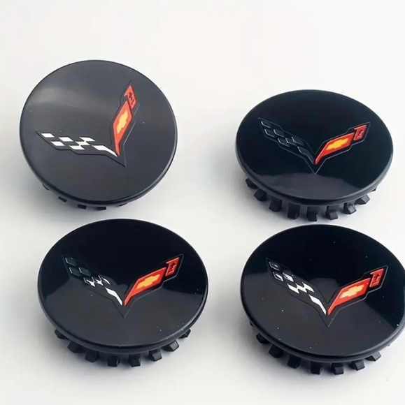 Other | 4 68mm Chevy Corvette Rim Center Caps | Poshmark